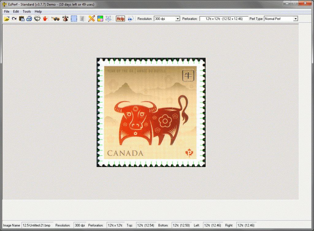 EzPerf - Stamp Perforation Measurement Software From SoftPro